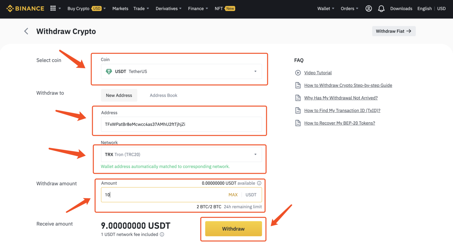 How do I transfer my assets to Pionex? - Pionex Trading Bot