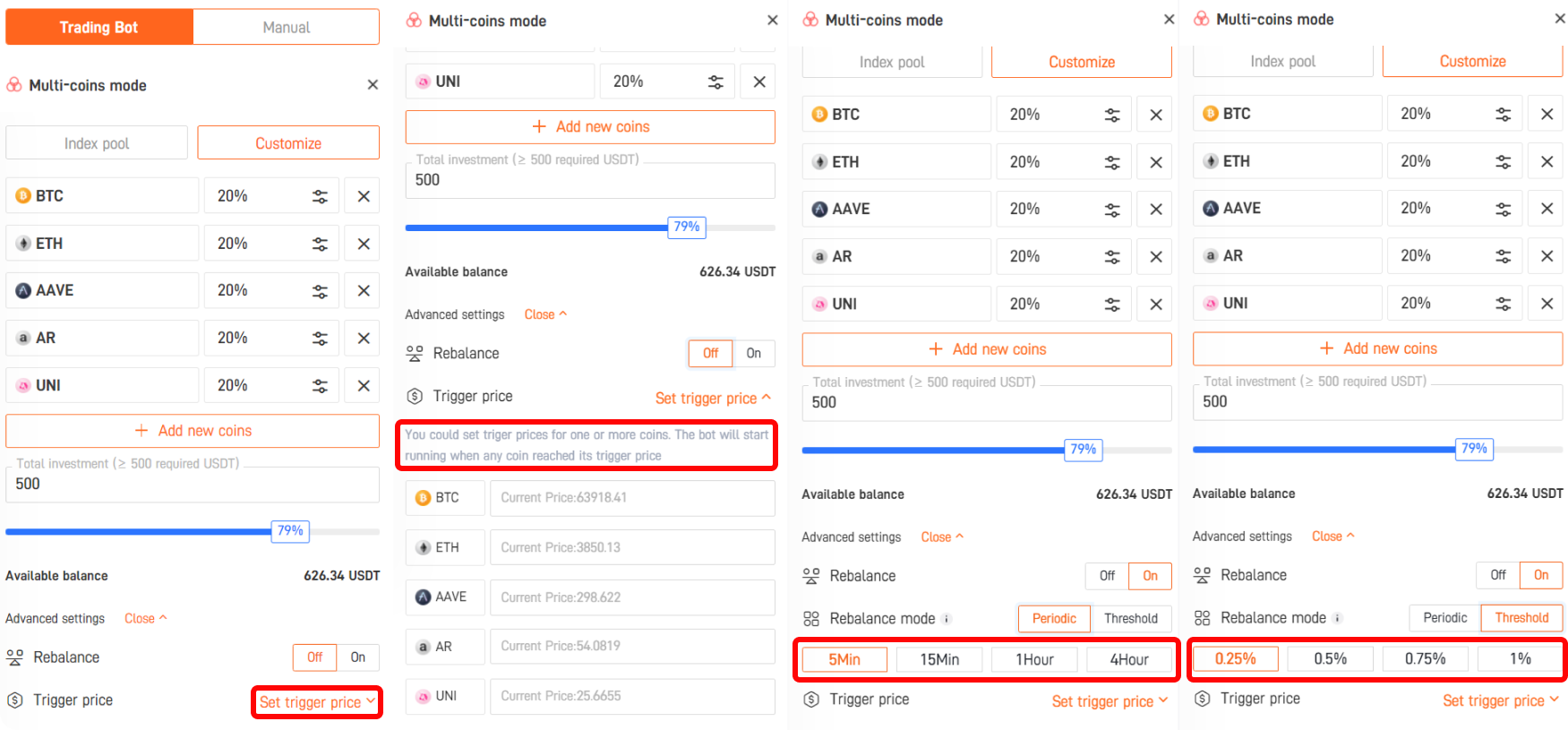 Rebalancing Bot - Pionex Trading Bot