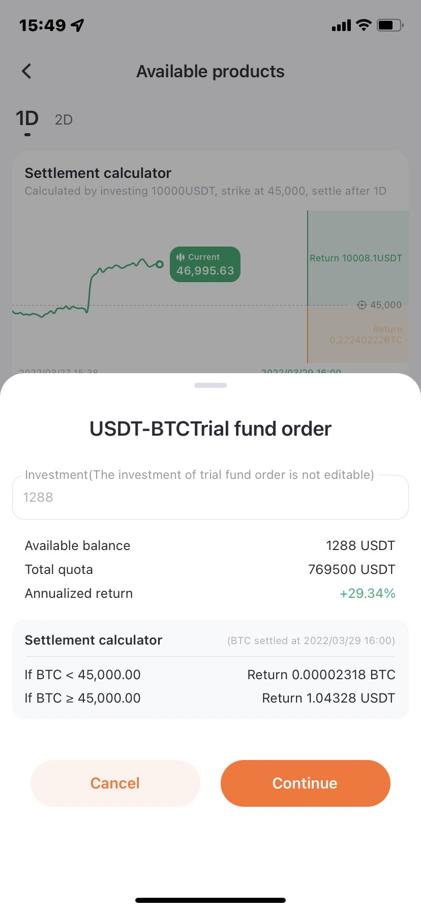Dual-investment 1288USD Trial fund - Pionex Trading Bot