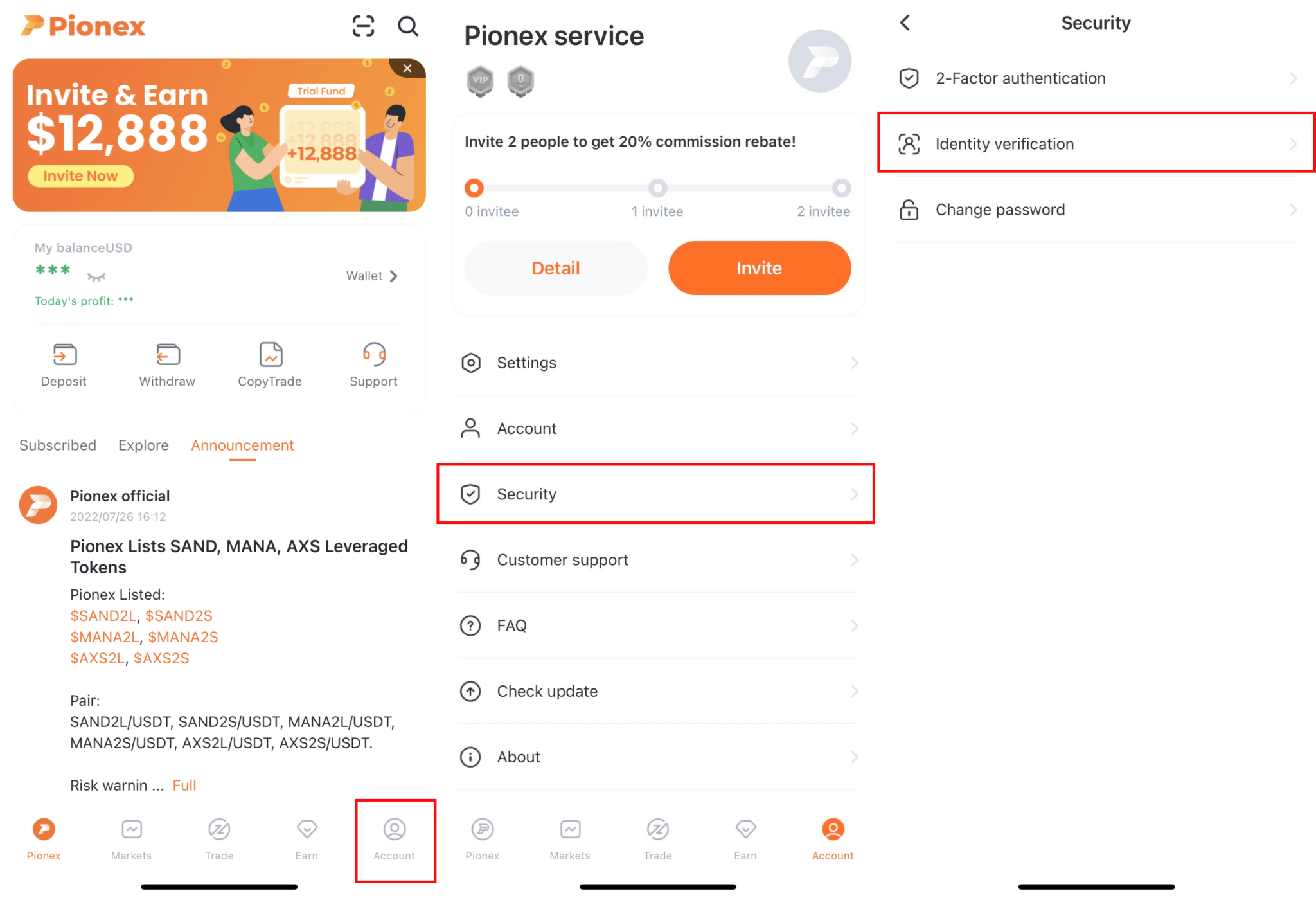 How to verify KYC on Pionex? - Pionex Trading Bot