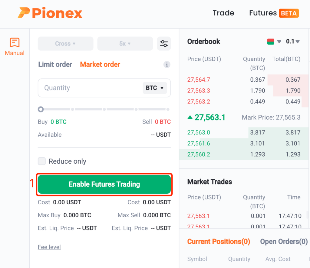 How to open futures account in Pionex - Pionex Trading Bot