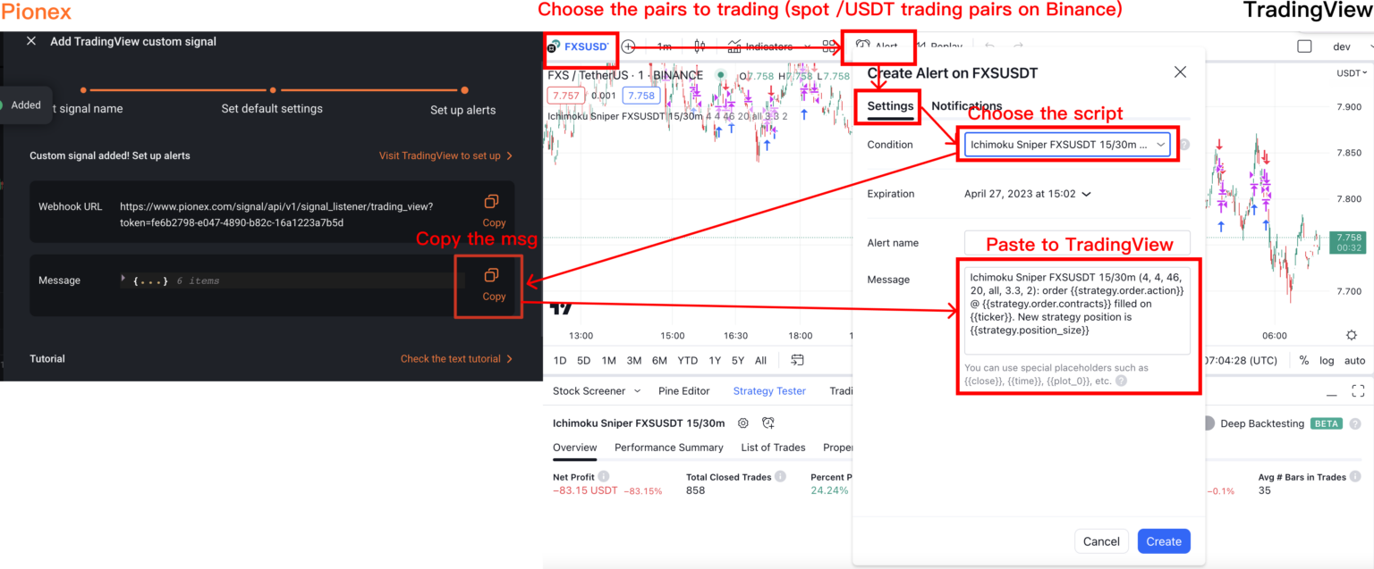 Pionex Signal Bot - Trading View Signal Setting Tutorial - Pionex ...