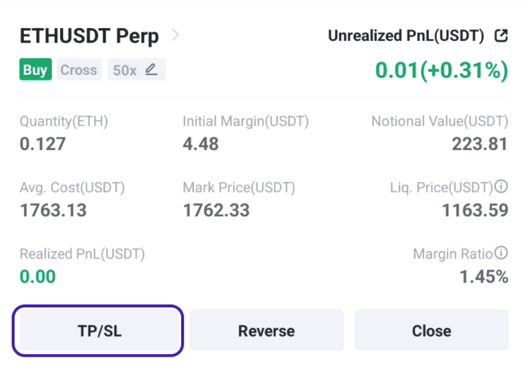 TP/SL - Pionex Trading Bot