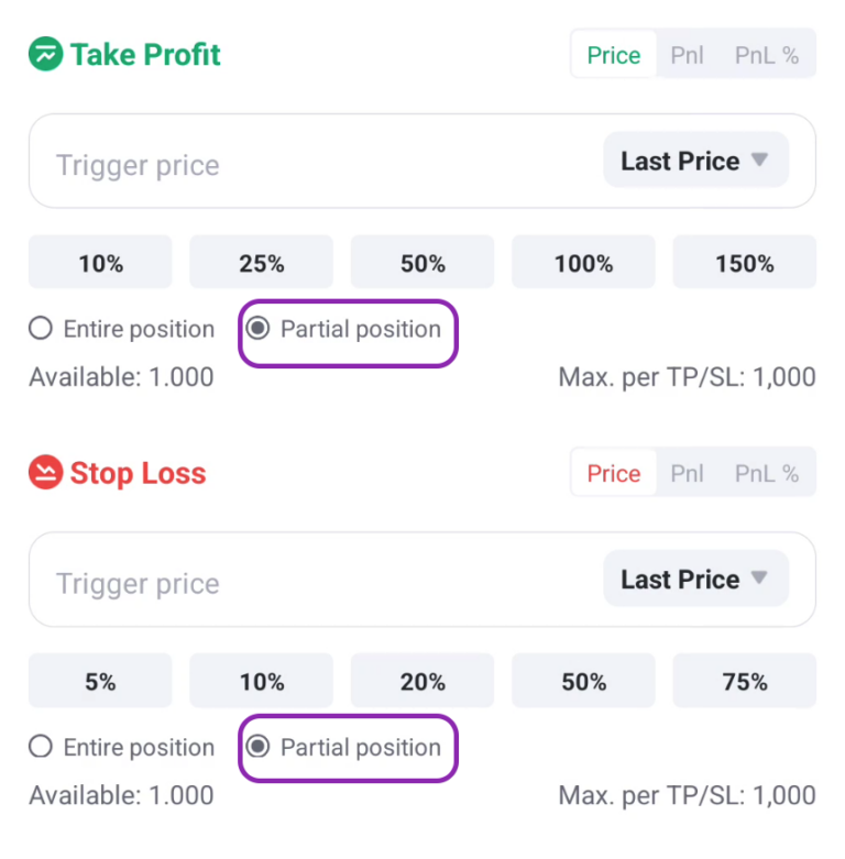 TP/SL - Pionex Trading Bot